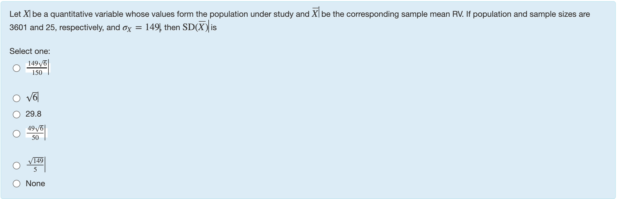 Solved Let Xl be a quantitative variable whose values form | Chegg.com