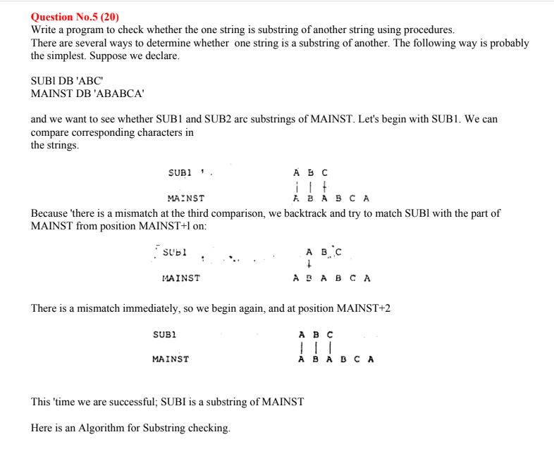 Solved NEED AN ASSEMBLY 8086 CODE FROR THE PROBLEM IF THE | Chegg.com