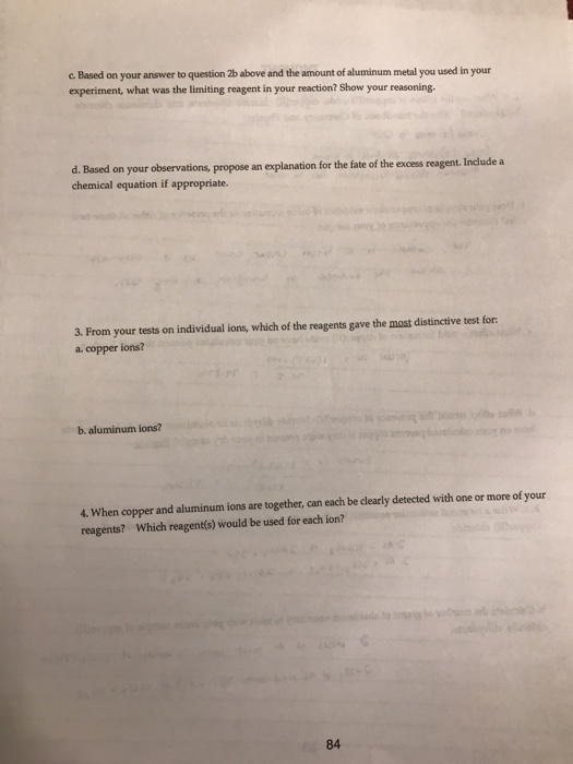 Solved c. Based on your answer to question 2b above and the | Chegg.com