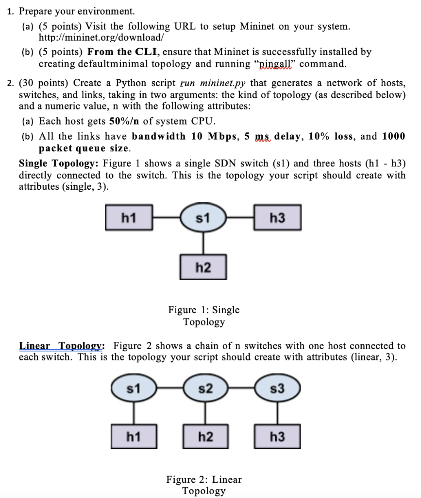 1. Prepare your environment. (a) (5 points) Visit the | Chegg.com