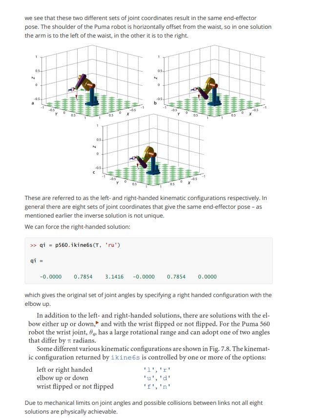 Solved 2. Puma 560 robot (Programmable Universal Manipulator | Chegg.com
