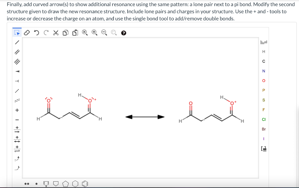 Finally, add curved arrow(s) to show additional | Chegg.com