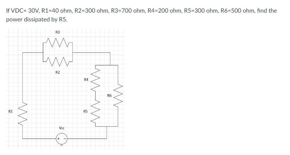 Solved If Vs=24 V,R1=100ohm,R2=1kohm,R3=500ohm, find the | Chegg.com