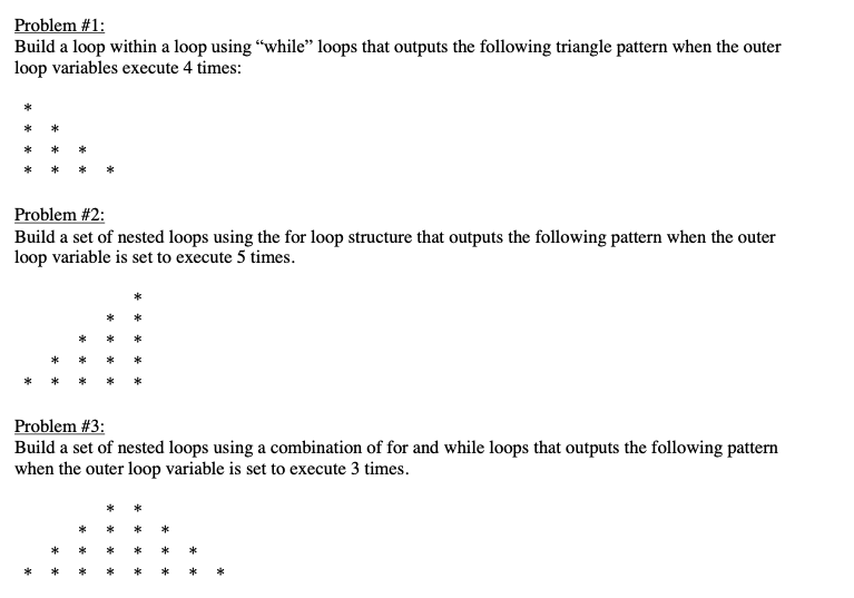 Solved Problem 1 Build A Loop Within A Loop Using While” 