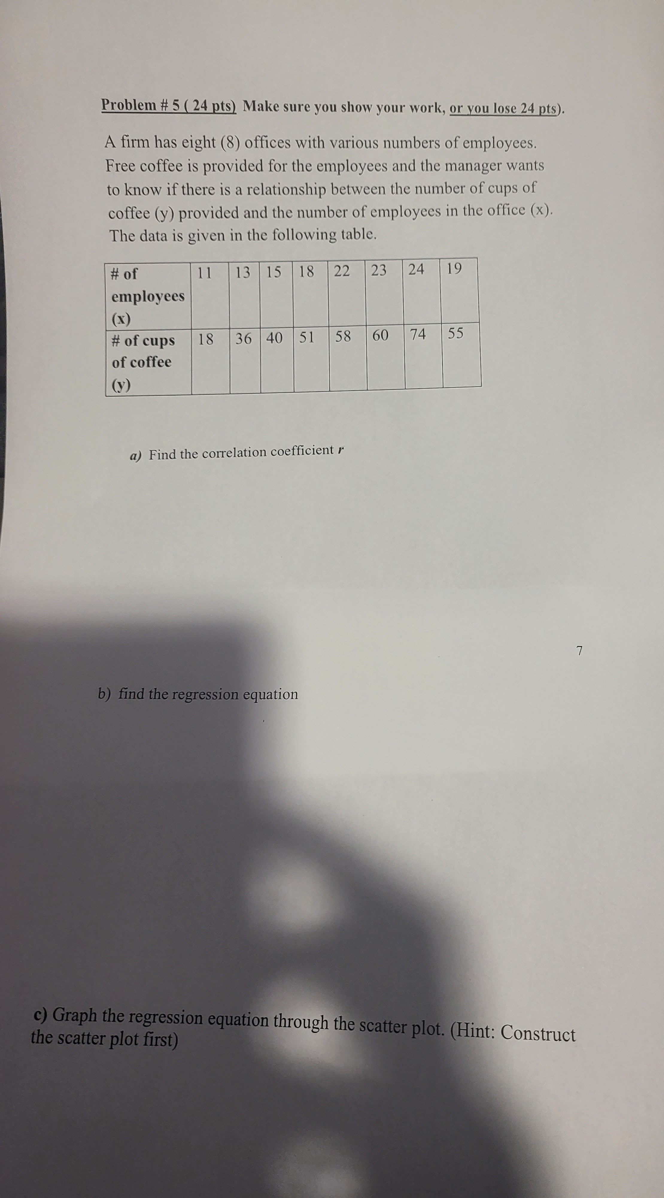 Solved \\( \\underline{\\text { Problem \\# } 5 \\text { ( } | Chegg.com