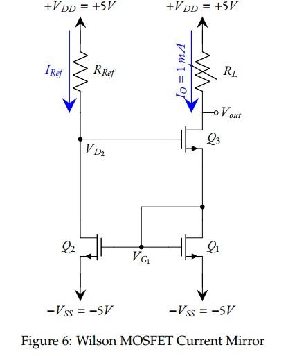 Solved Wilson MOSFET current mirror. Solve with clear steps | Chegg.com