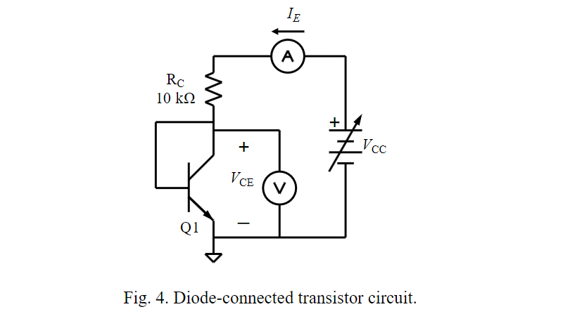 Diode-Connected Transistor Circuit 4. Modify the | Chegg.com