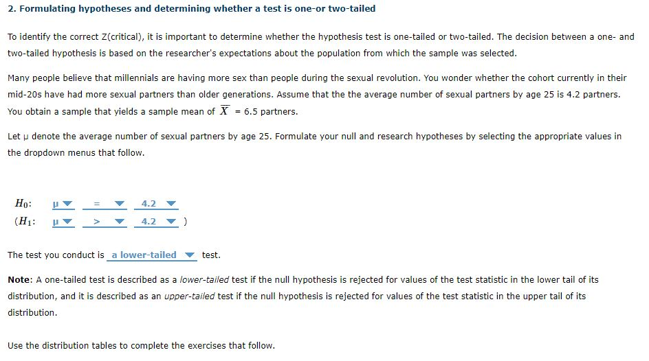 Solved 2. Formulating hypotheses and determining whether a | Chegg.com