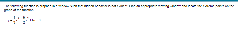 Solved The following function is graphed in a window such | Chegg.com