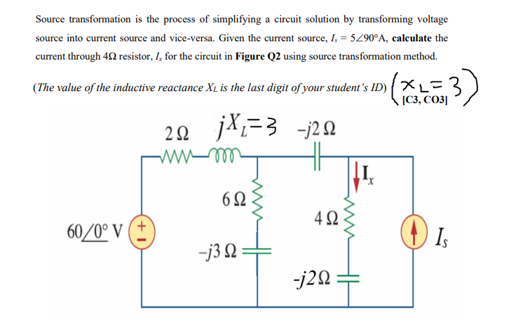 Solved Source transformation is the process of simplifying a | Chegg.com