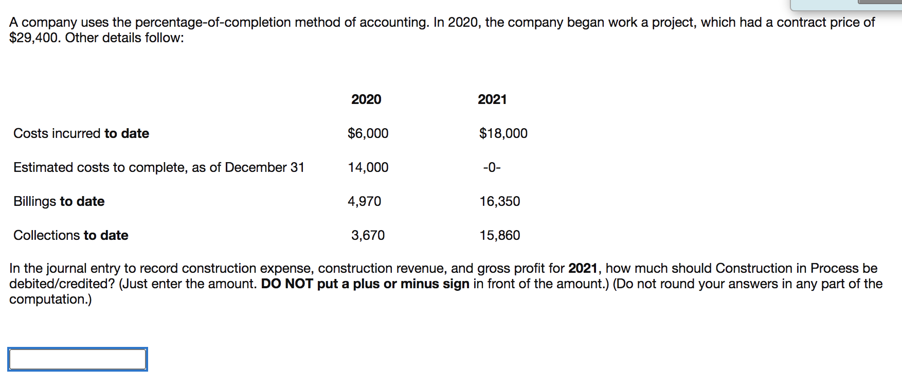 Solved A company uses the percentage-of-completion method of | Chegg.com