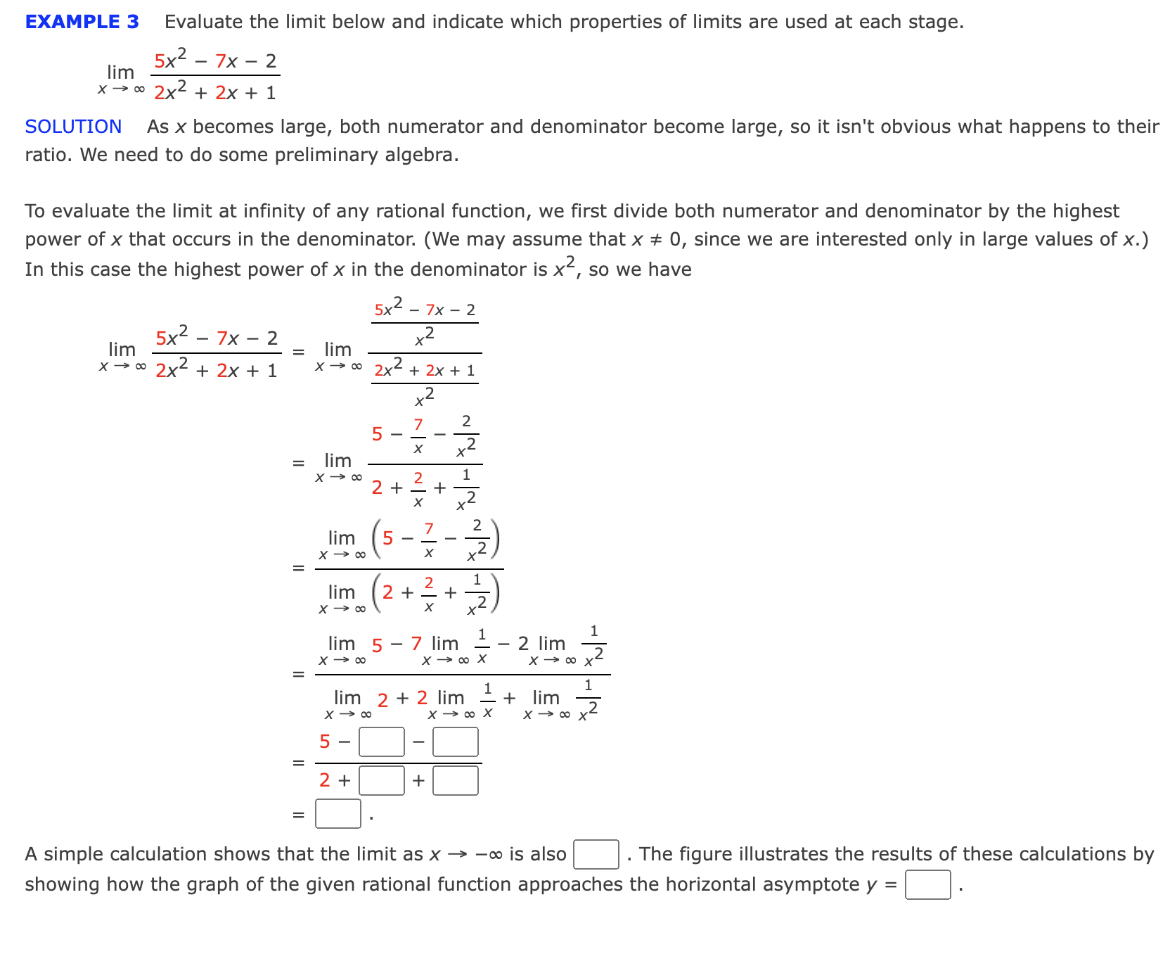 Solved EXAMPLE 3 Evaluate the limit below and indicate which | Chegg.com