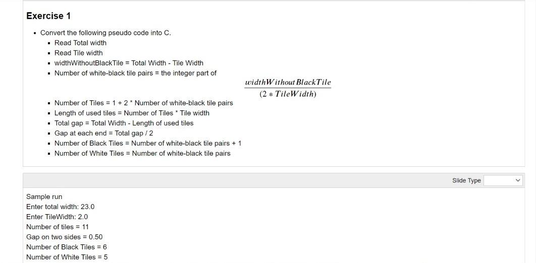Solved Exercise 1 Convert The Following Pseudo Code Into 