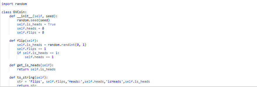 Solved Given Main And Gvcoin Class Complete Function