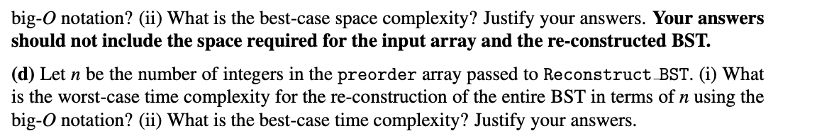 Solved defines a structure for storing a binary tree and a | Chegg.com