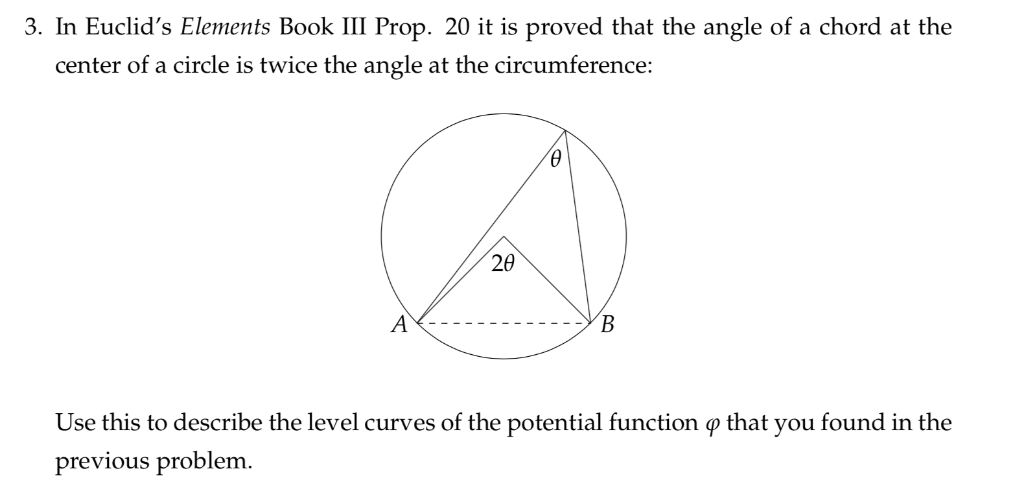 Solved 3. In Euclid's Elements Book III Prop. 20 it is | Chegg.com