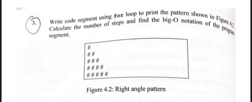 Solved Write code segment using for loop to print the | Chegg.com
