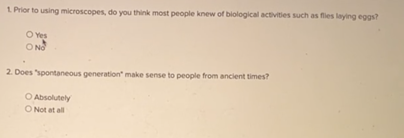 Solved Prior to using microscopes, do you think most people | Chegg.com