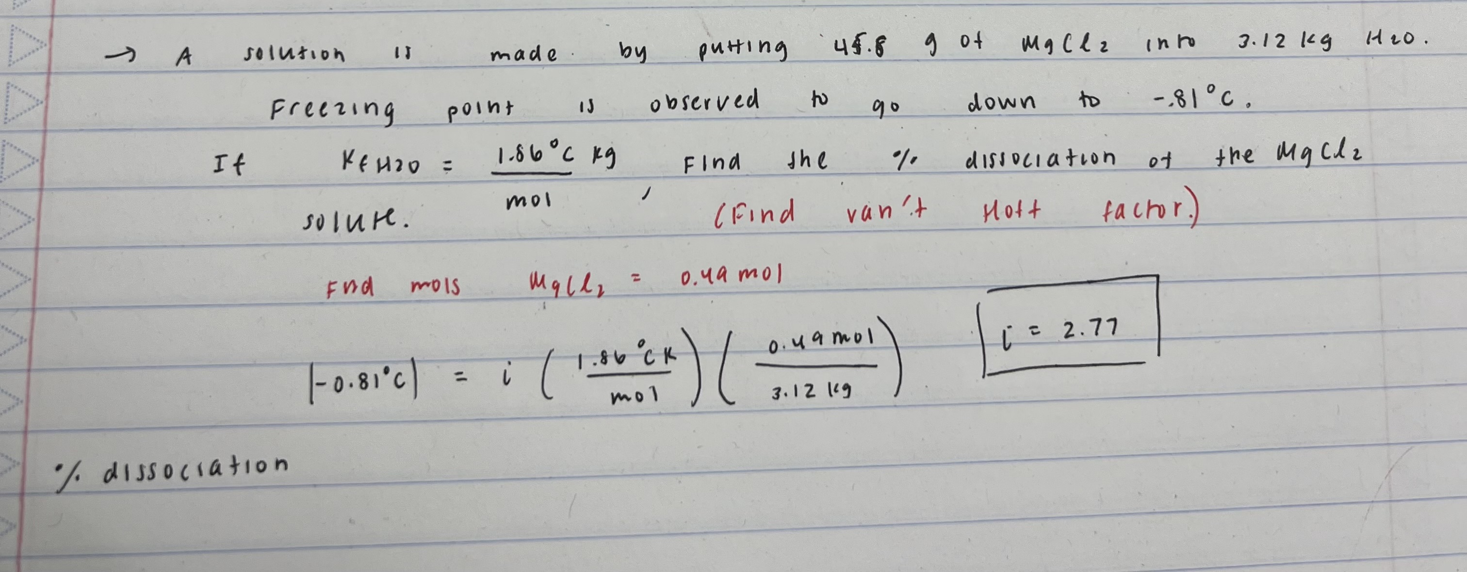 Solved →a Solution Is Made By Putting 45 8 G Of Mgcl2 Into