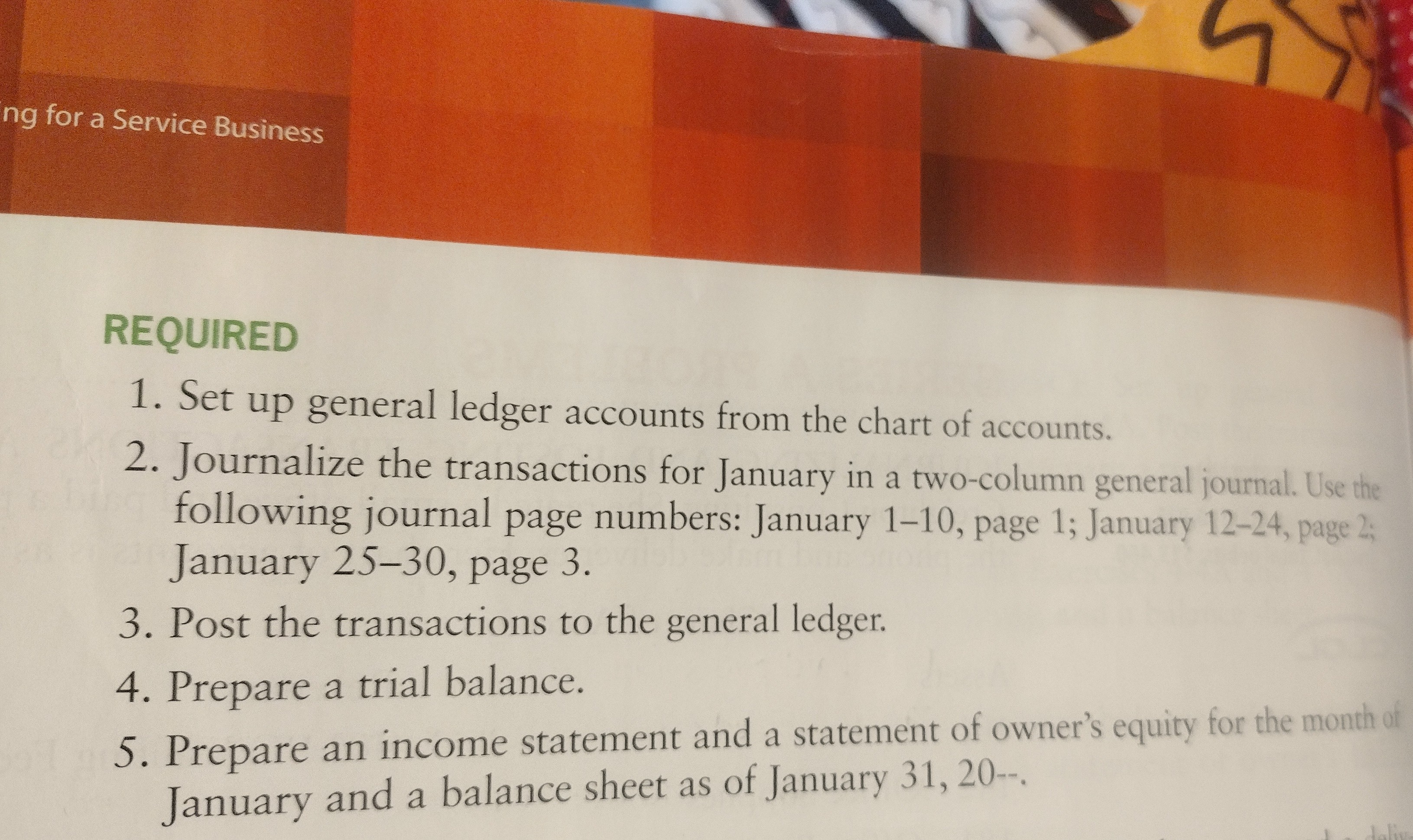 Solved REQUIRED 1. Set up general ledger accounts from the | Chegg.com