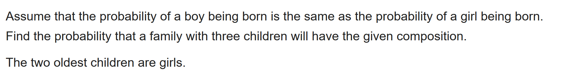 Solved Assume that the probability of a boy being born is | Chegg.com