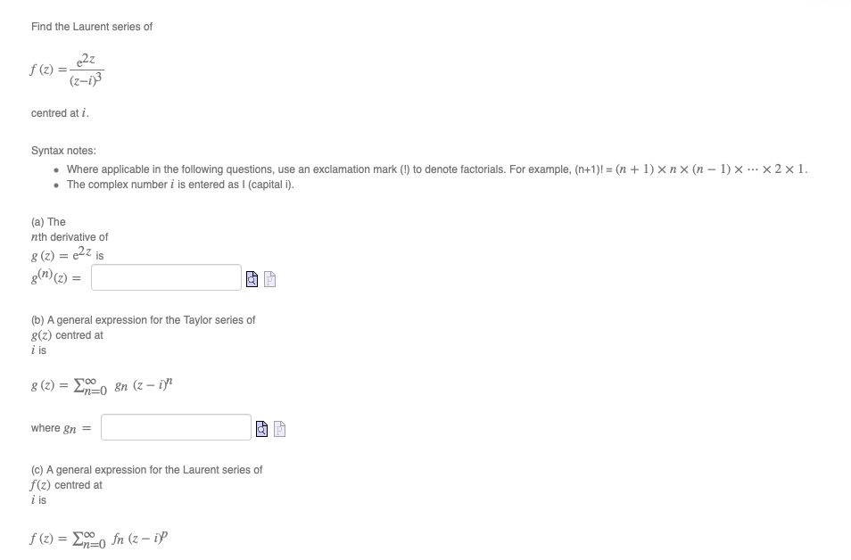 Laurent Series Solved Examples Wkcn
