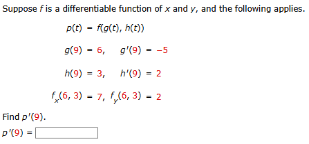 Solved Suppose f is ﻿a differentiable function of x ﻿and y, | Chegg.com