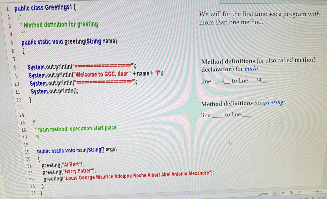 Solved Can somebody help me what is method definitoins for | Chegg.com