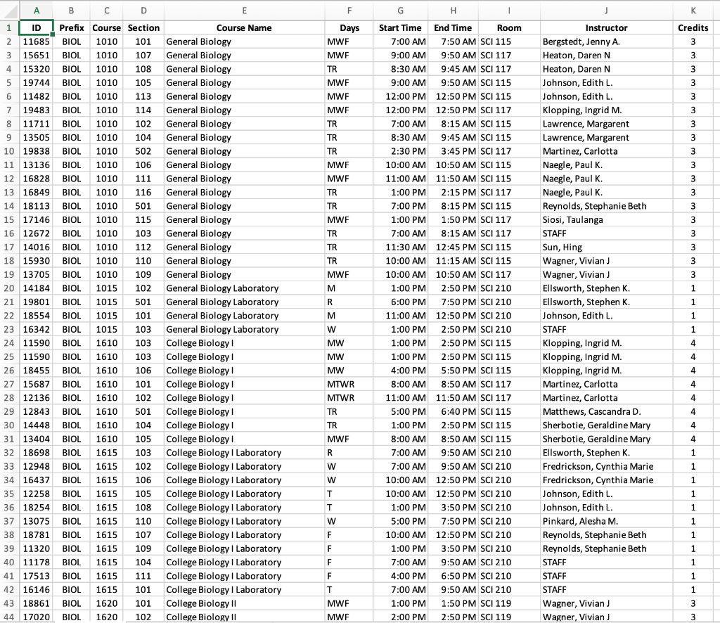 Mid-Level Exercises 1 Biology Department Teaching | Chegg.com