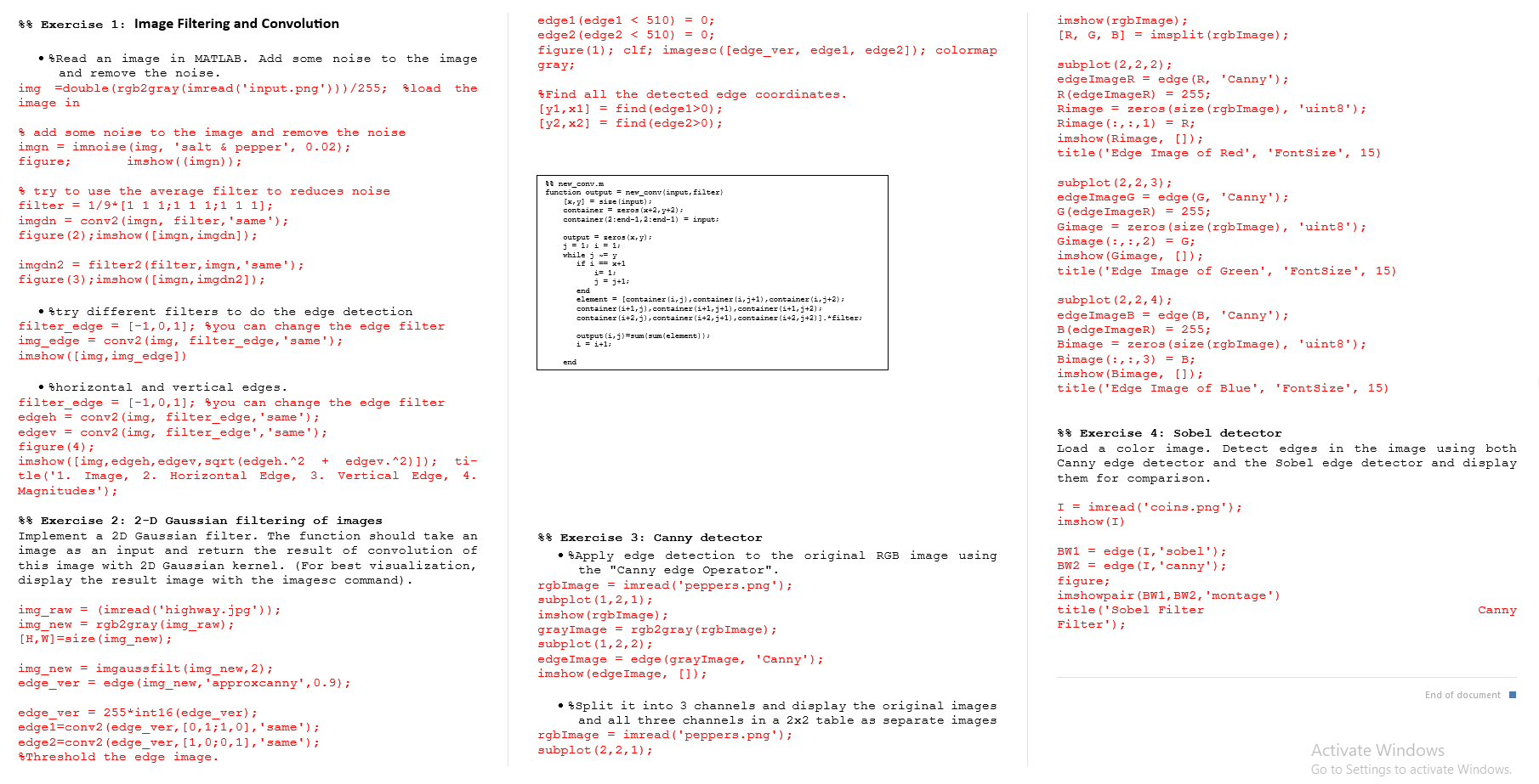 Solved imshow (rgblmage); [R,G,B] = imsplit (rgbImage); - | Chegg.com