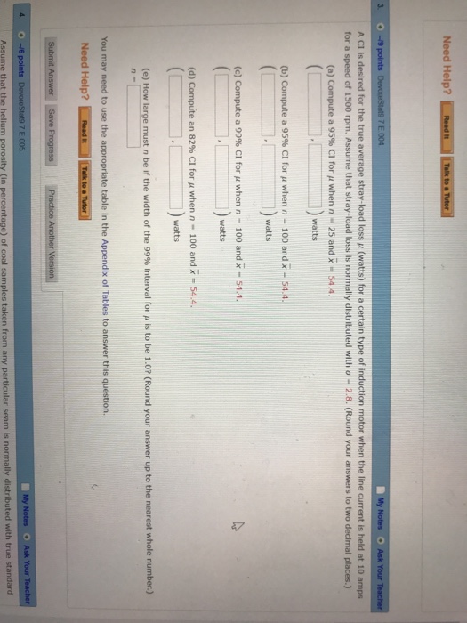 Solved Need Help? Read Your A CI is desired for the true | Chegg.com