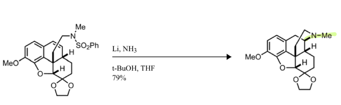 Solved Me N-Me SO Ph Li, NH3 Н Н Me01 Meo Н Н O t-BuOH, THF | Chegg.com