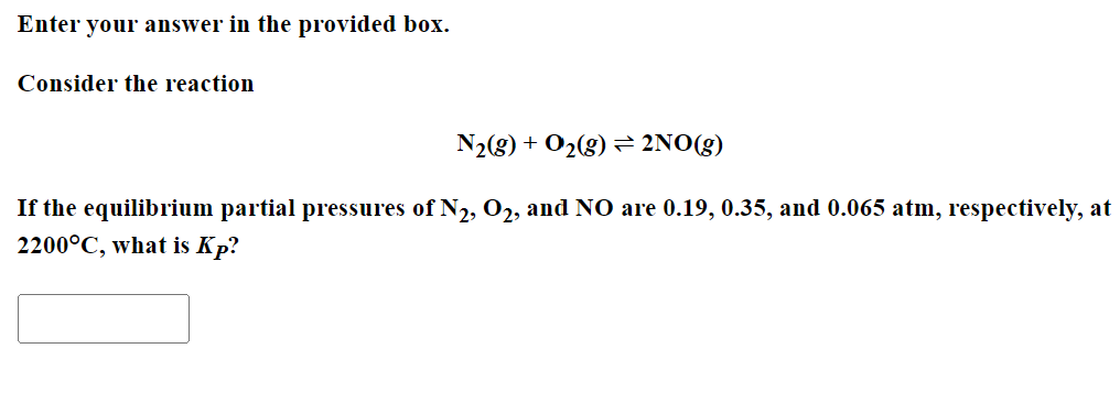 Solved Enter your answer in the provided box. Consider the | Chegg.com