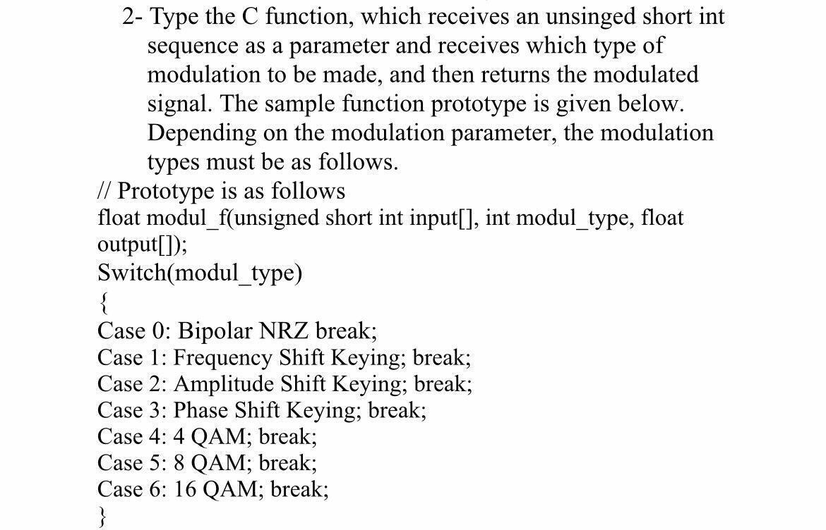Solved 2- Type the C function, which receives an unsinged | Chegg.com