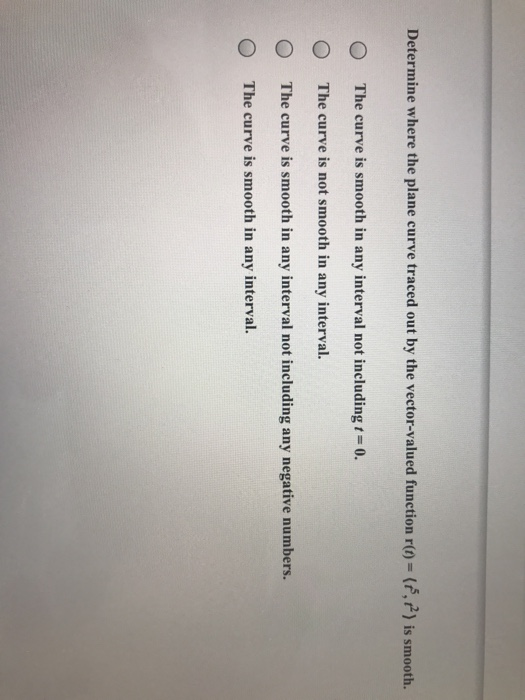 Solved Determine where the plane curve traced out by the | Chegg.com