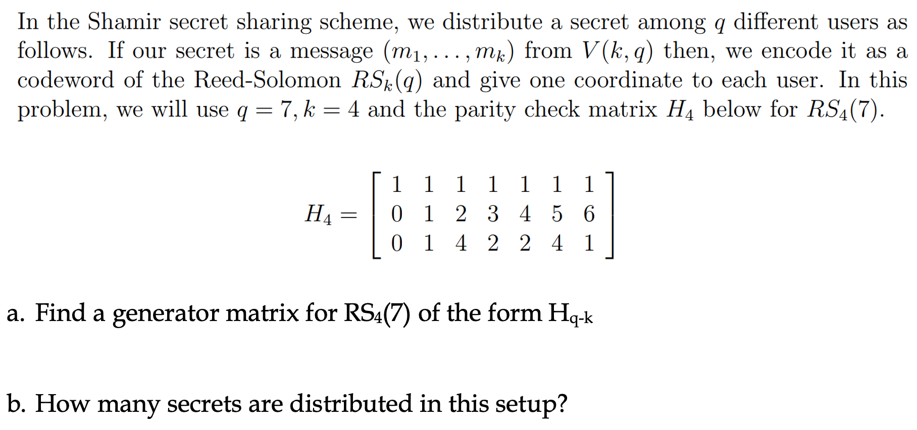 Solved I only need answer for part b. ﻿please. Part a. ﻿is | Chegg.com