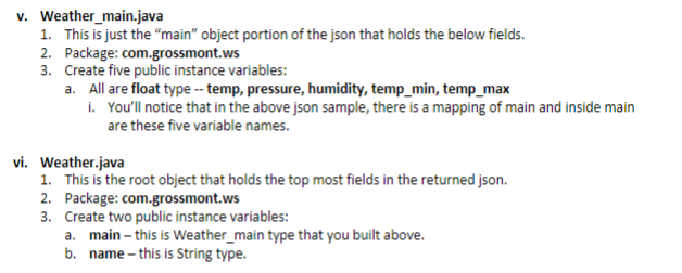 Solved v. Weather_main.java 1. This is just the "main" | Chegg.com