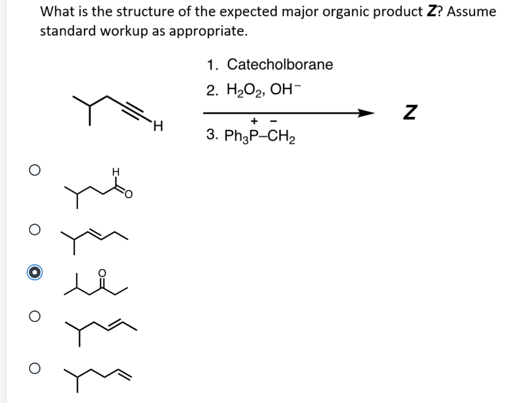 Solved What is the structure of the expected major organic | Chegg.com