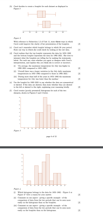 (b) Corol decidra to cnate a basplat far eack dataset | Chegg.com