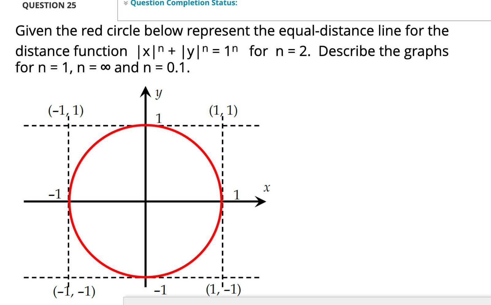 Solved QUESTION 25 Question Completion Status: Given the red | Chegg.com