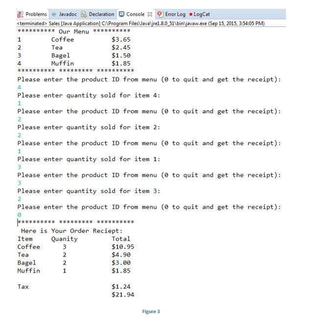 Assignment Instruction: A coffee shop sells 4 | Chegg.com