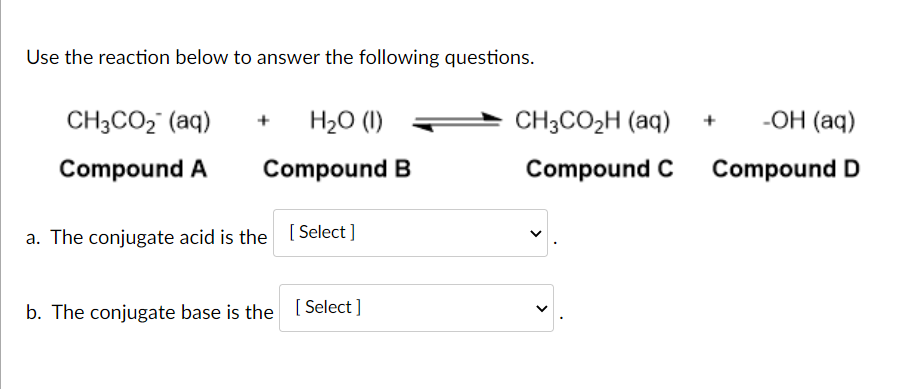Solved Use the reaction below to answer the following | Chegg.com
