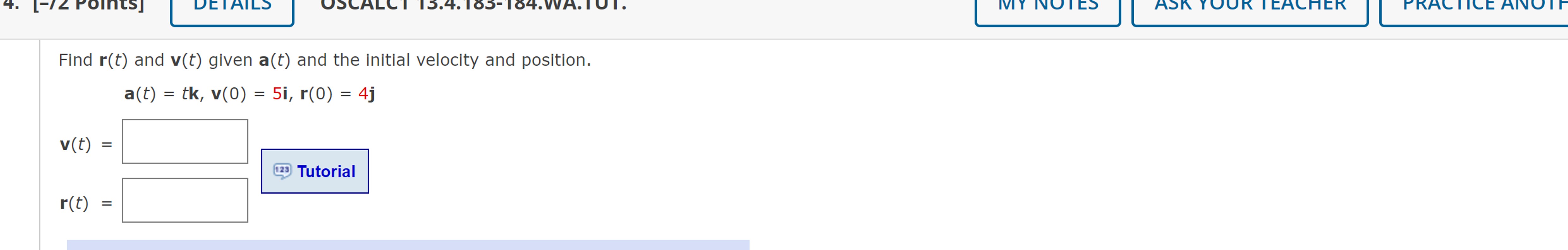 Solved Find r(t) ﻿and v(t) ﻿given a(t) ﻿and the initial | Chegg.com