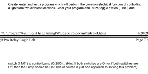 Solved: Please Help With This Introductory Lab For LogixPr... | Chegg.com