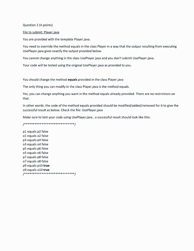 Solved Player.java public class Player { private double | Chegg.com