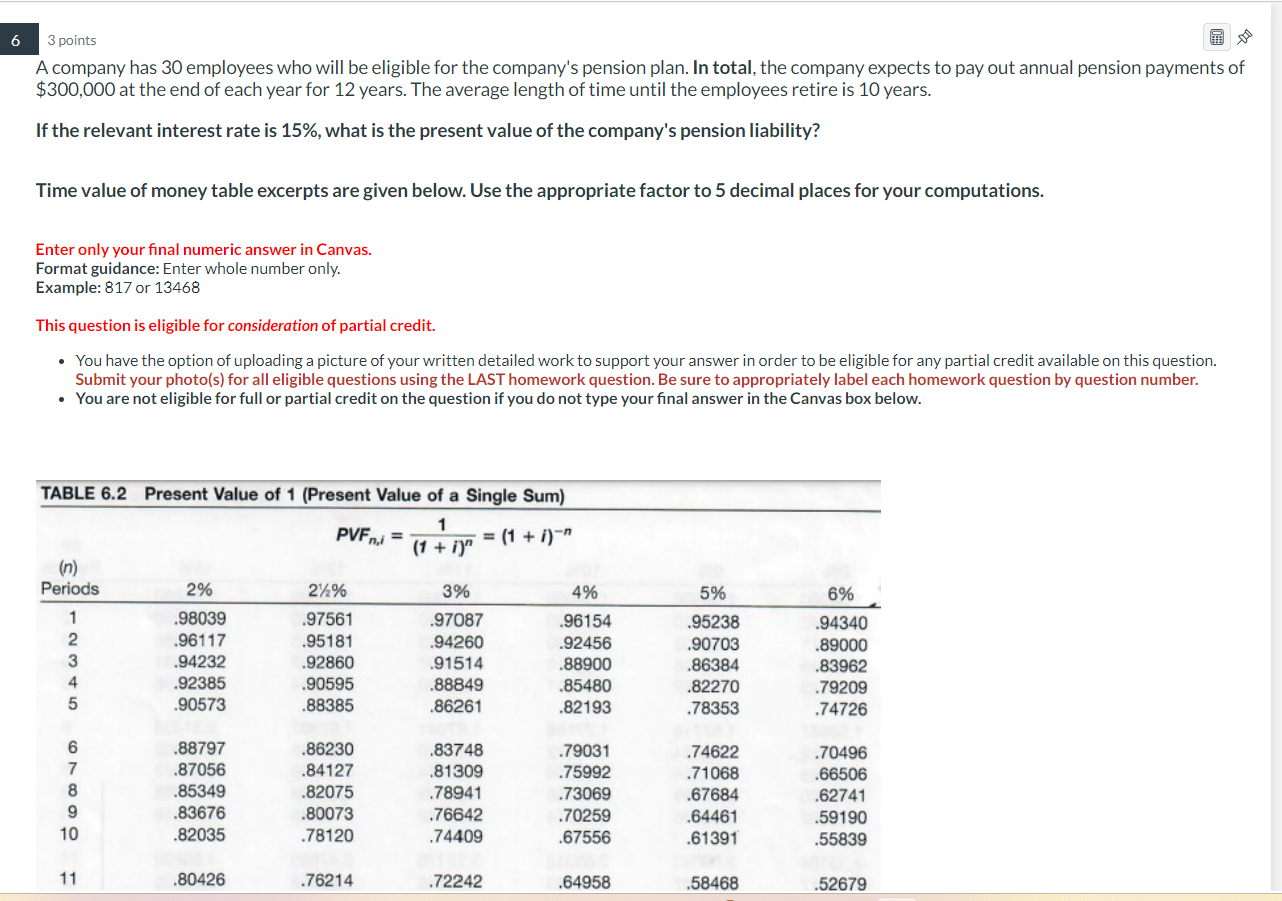 Solved 6 3 points A company has 30 employees who will be | Chegg.com