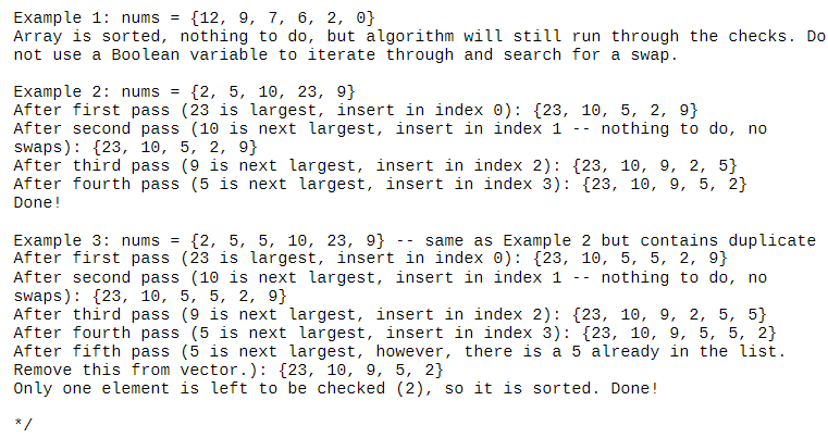 Solved Range swap sort with deduplication: Assume that we | Chegg.com