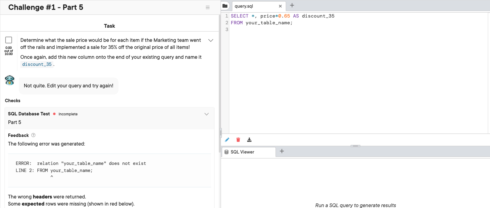 Solved Challenge \#1 - Part 5 Determine what the sale price | Chegg.com