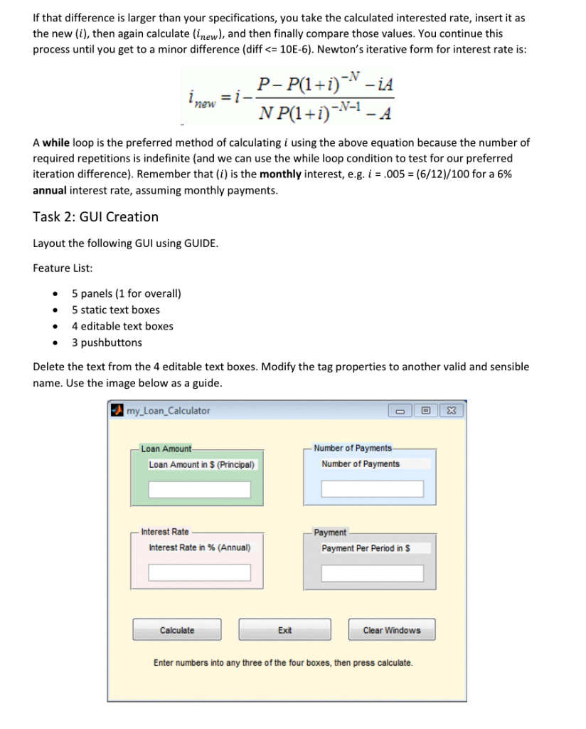 Solved Application 8 Loan Calculator Gui Designed To Test 