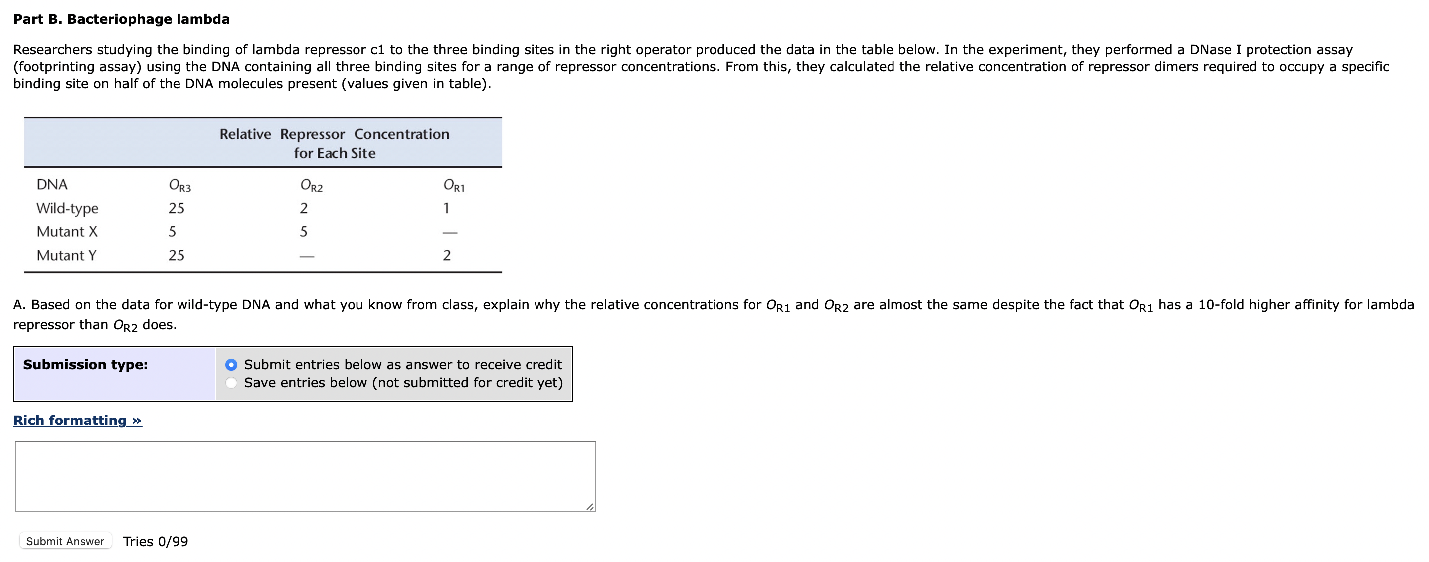 Solved binding site on half of the DNA molecules present | Chegg.com